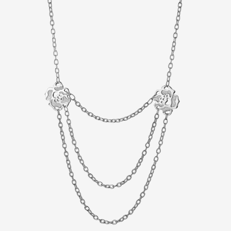 Newbridge Rose Petal Multi Chain Necklace - Newbridge Silverware ...