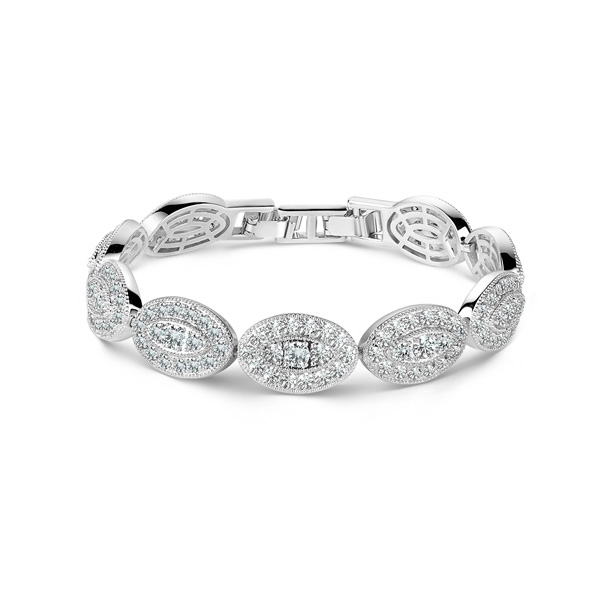 Newbridge Bracelet with Clear Stones | Newbridge Silverware | Fallers ...