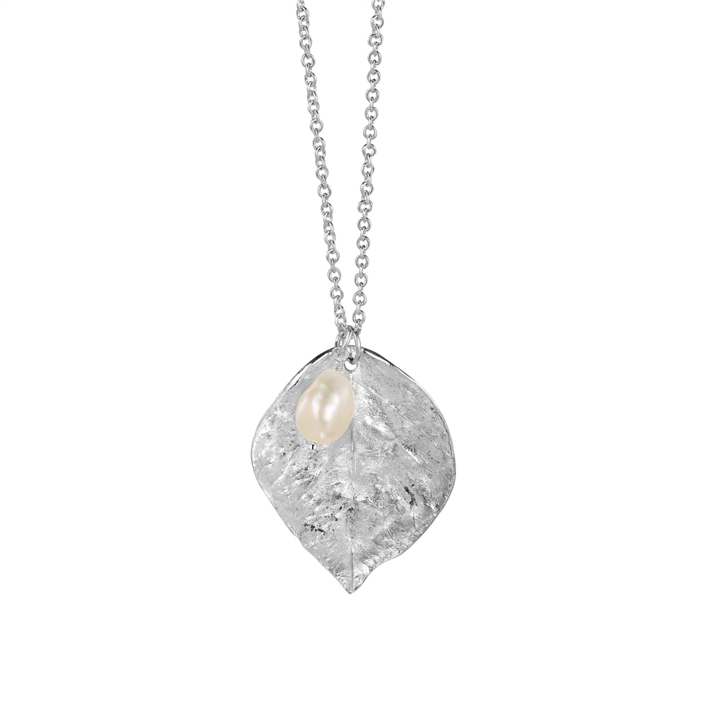Newbridge Leaf Pendant with Baroque Pearl - Newbridge Silverware ...
