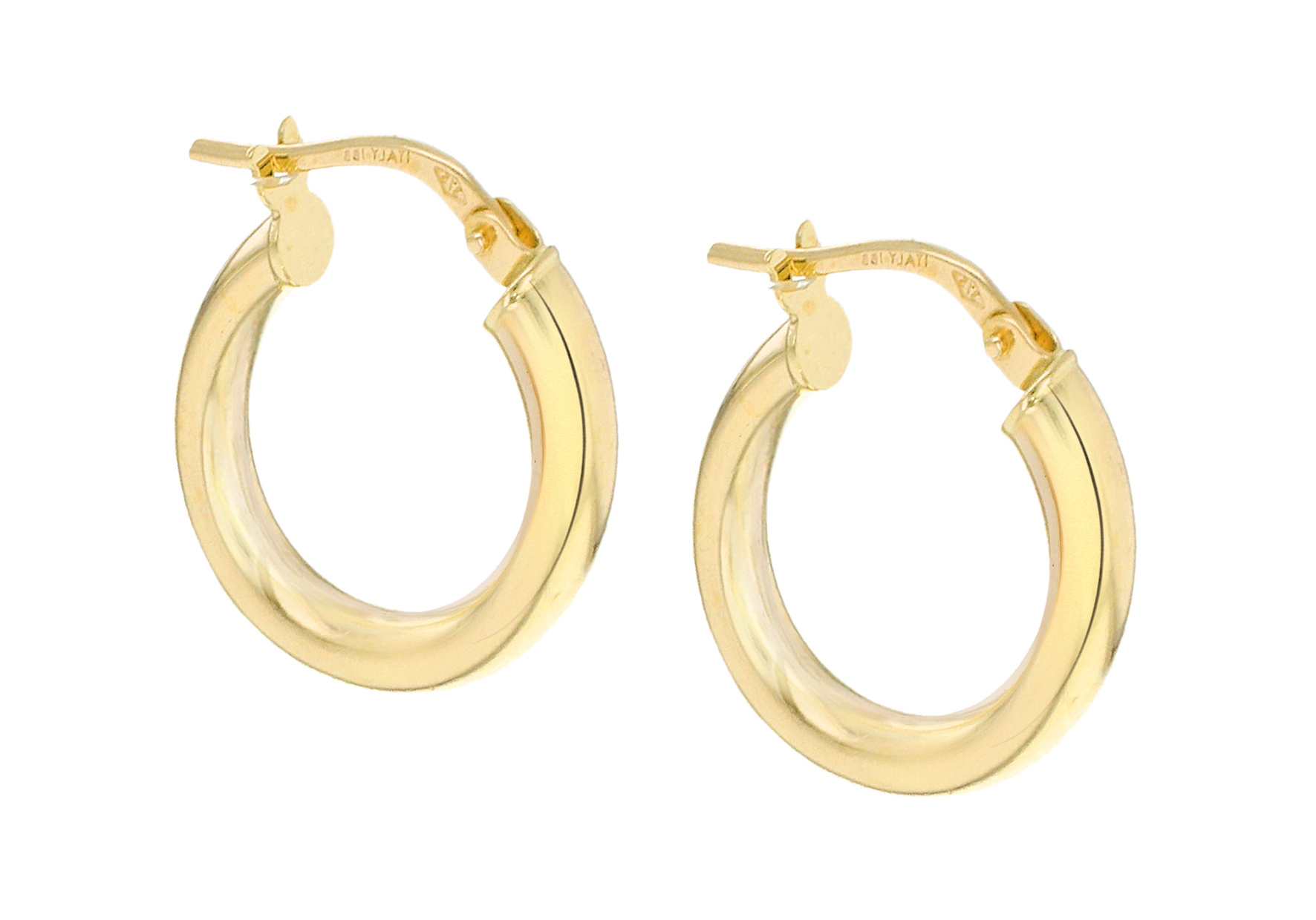 9k Gold Tapered Creole Hoops - Fallers - Fallers.com - Fallers Irish ...